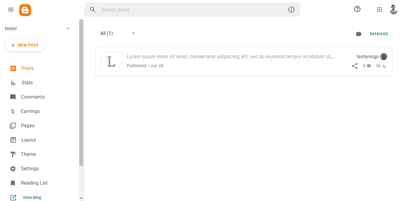 MGID Widget Code Installation on the Blogger Platform
